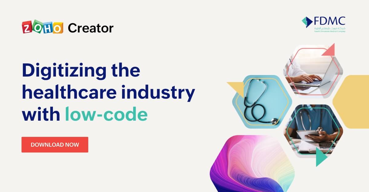 Streamlining pharma operations with low-code | Zoho Creator