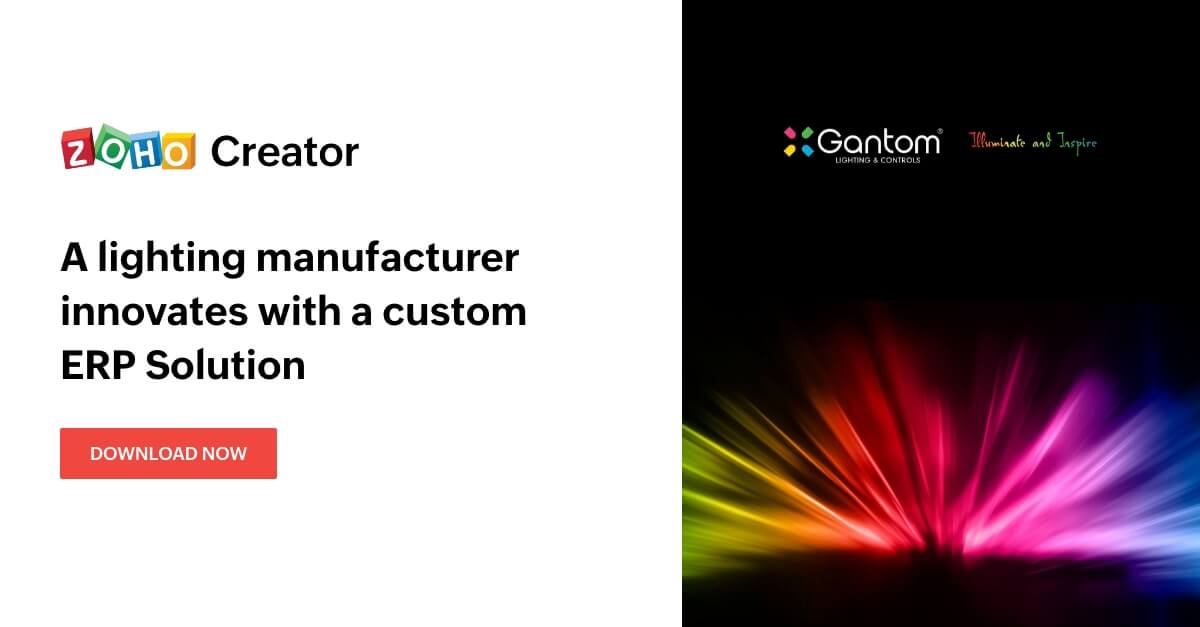 Custom Inventory ERP - Gantom Lighting & Controls | Zoho Creator