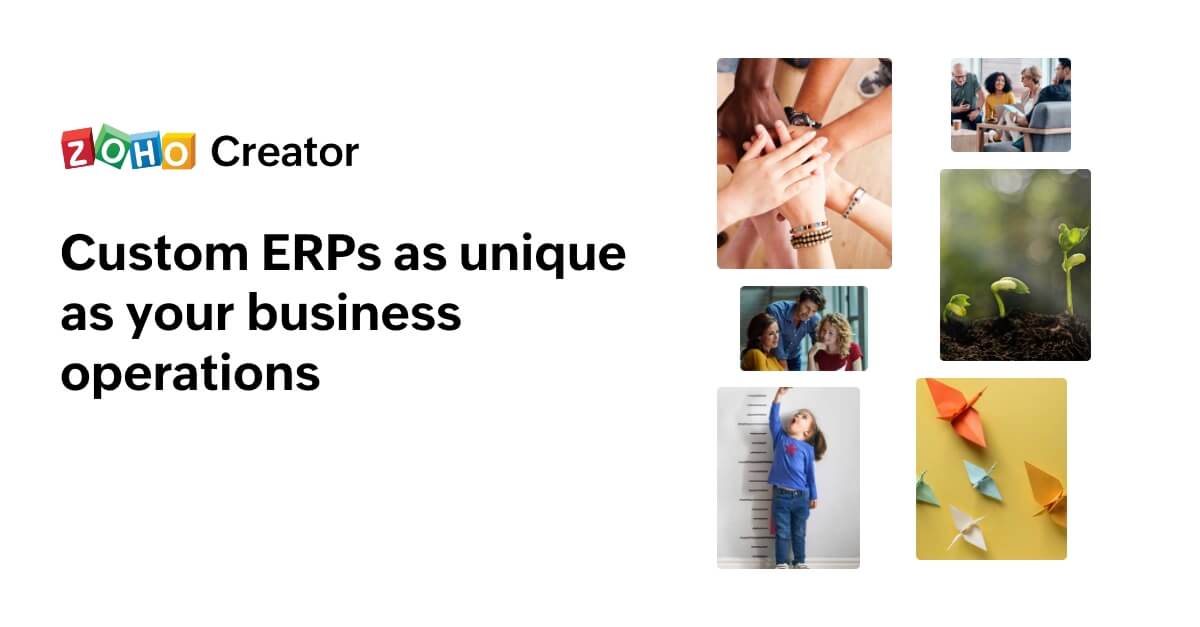 Custom ERP Software | ERP Solutions platform - Zoho Creator Custom ERP Software | ERP Solutions platform - Zoho Creator