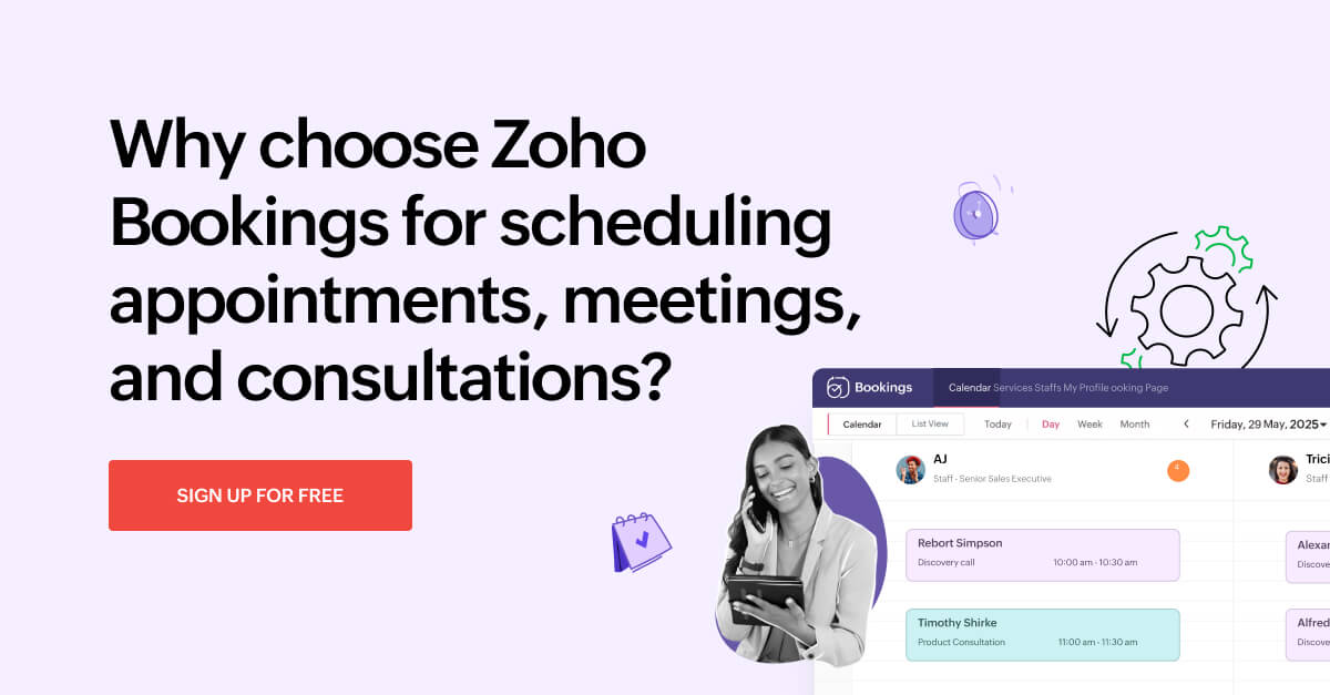 What is Zoho Bookings? | Appointment scheduling software