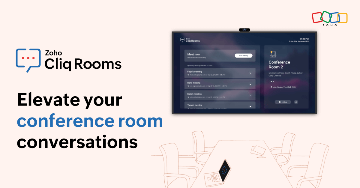 Host smart Cliq meetings from your conference room