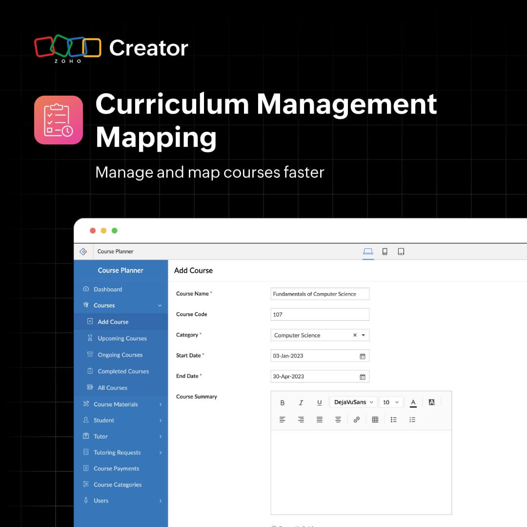 Software gratuito de mapeamento de gerenciamento de grade curricular ...
