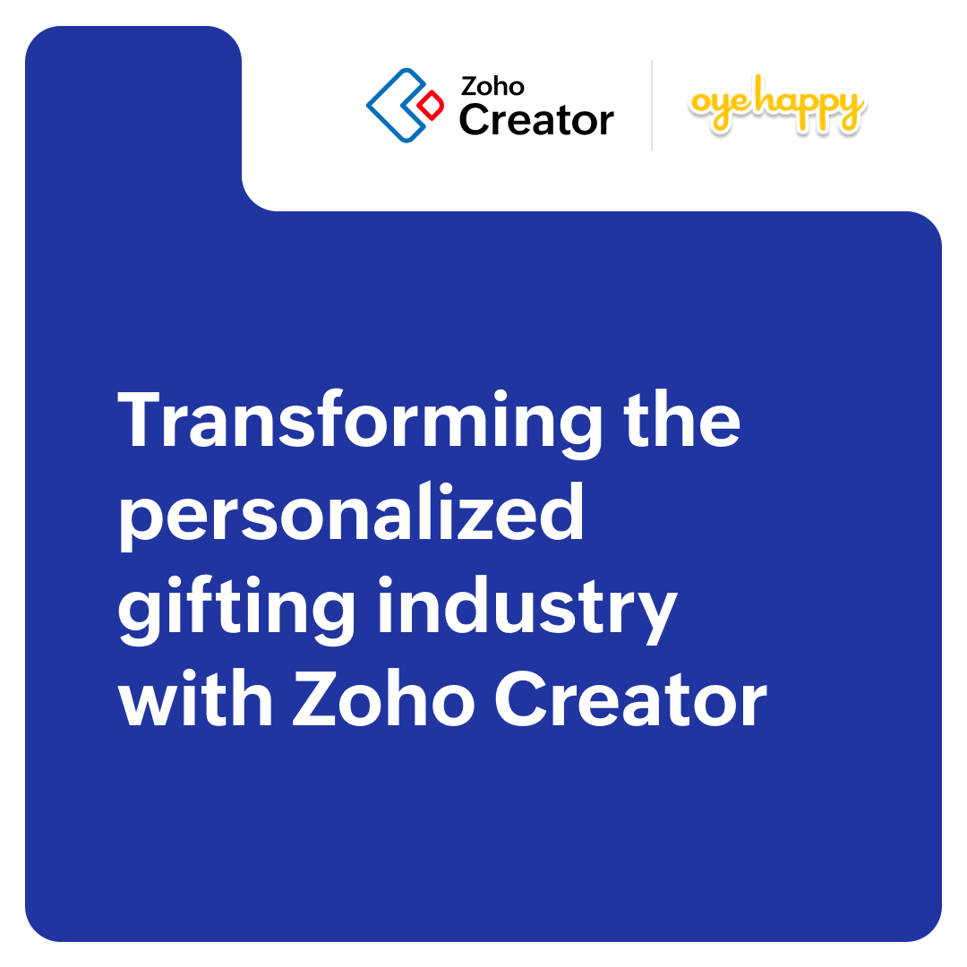Ecommerce order management software by Oye Happy | Zoho Creator