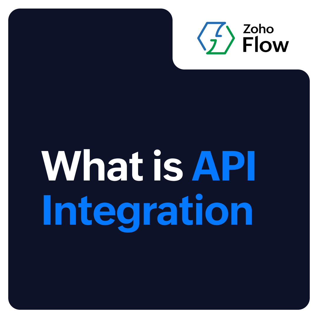 What is API integration? How it works & why choose Zoho Flow