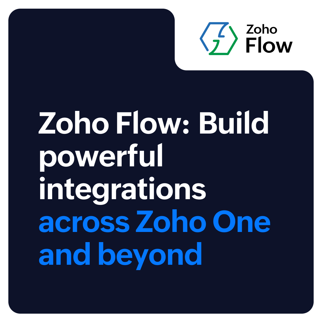 Zoho One Integrations Connect 50 Zoho Apps With Zoho Flow
