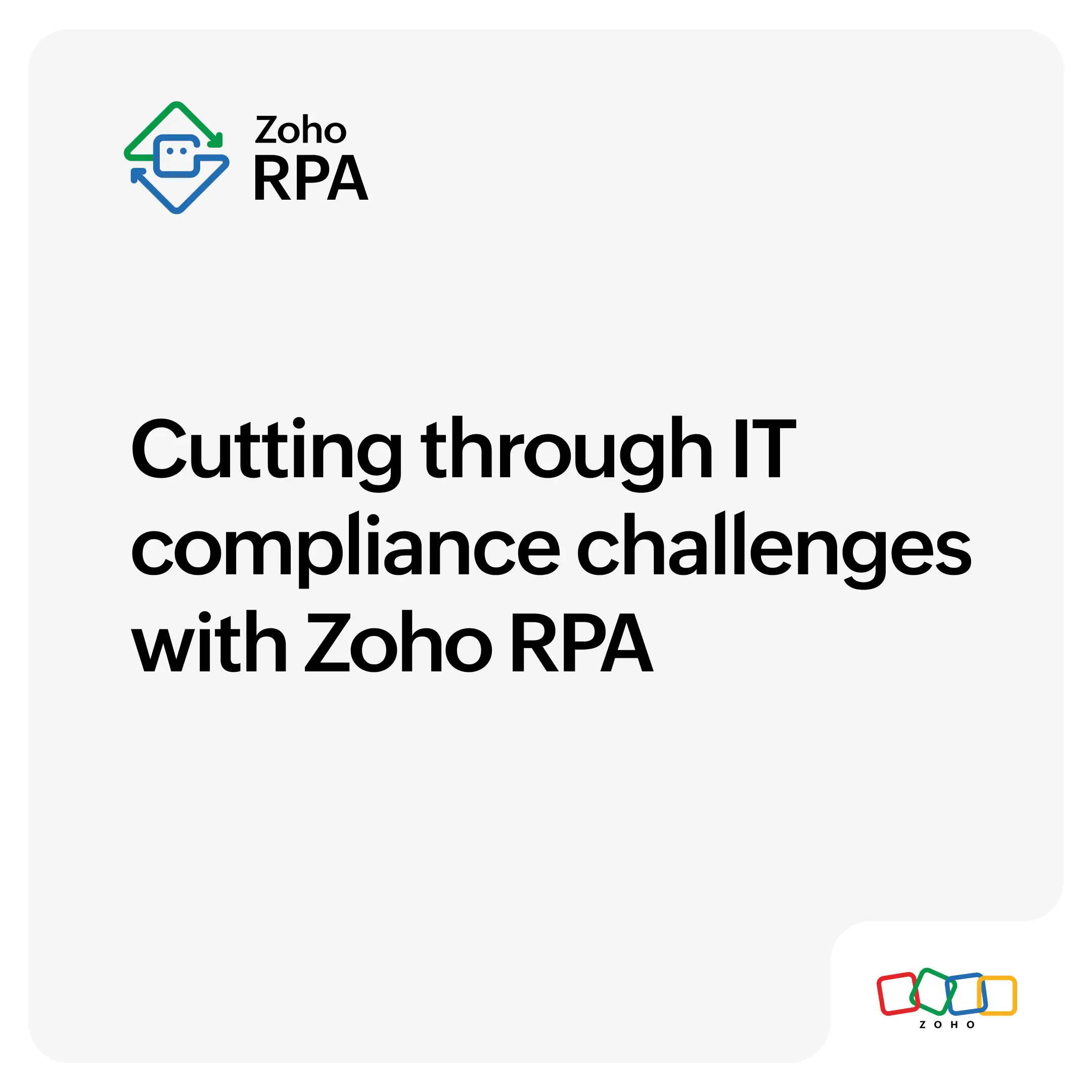 IT compliance automation: Solve the key IT challenges using RPA