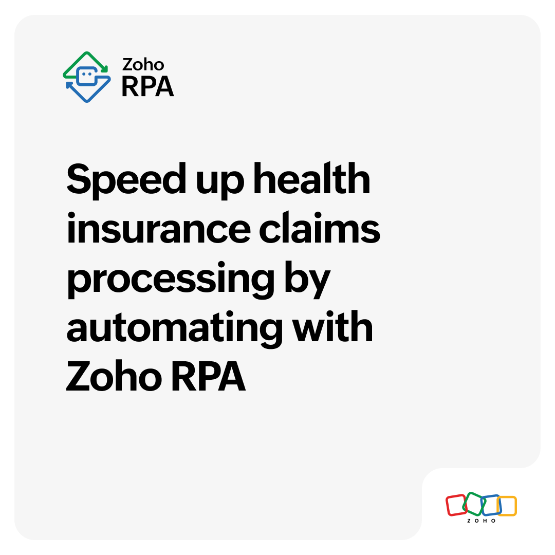 Health insurance claims processing automation with RPA Health insurance claims processing automation with RPA